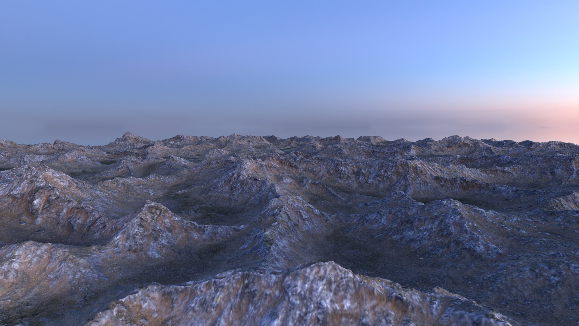 3D Large Scale Mountainous Landscape PBR - TurboSquid 2205637