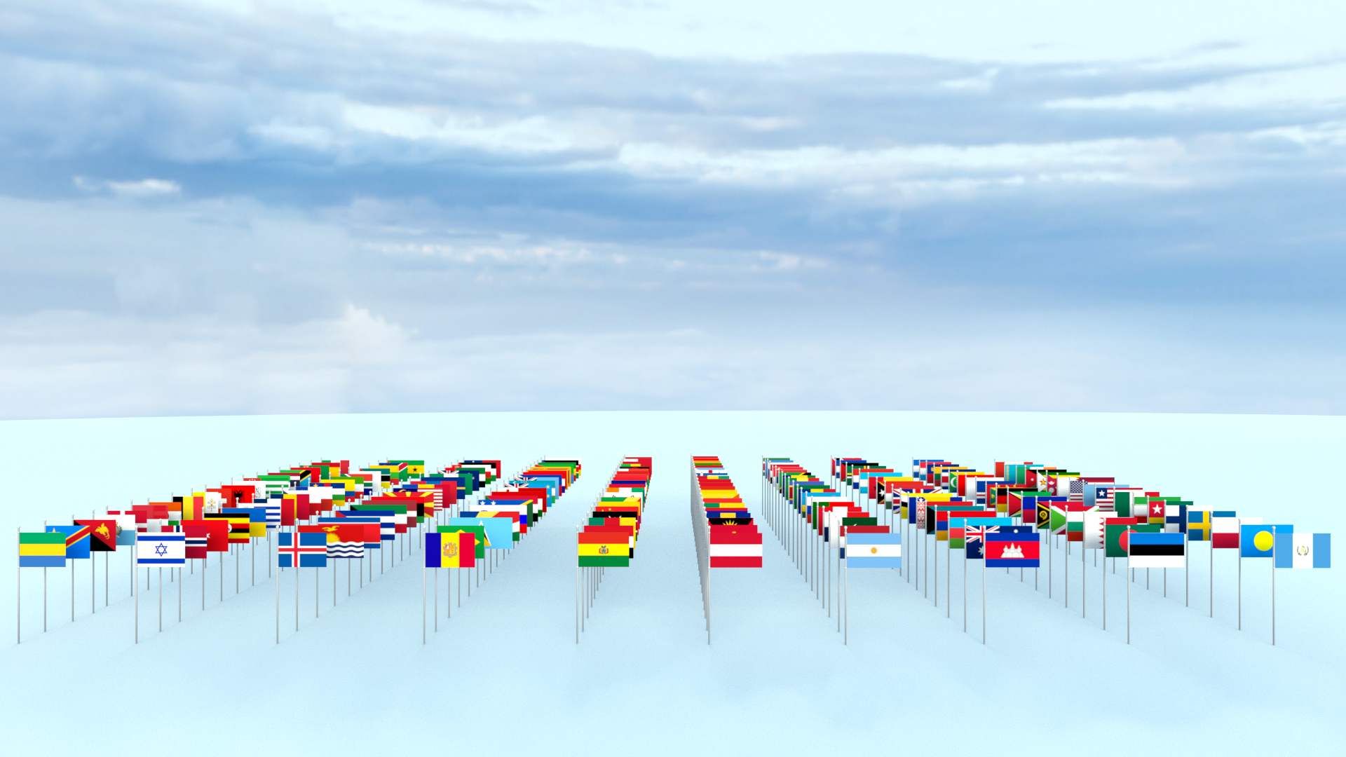 191 Flags - Low Poly 3D model - TurboSquid 1939472