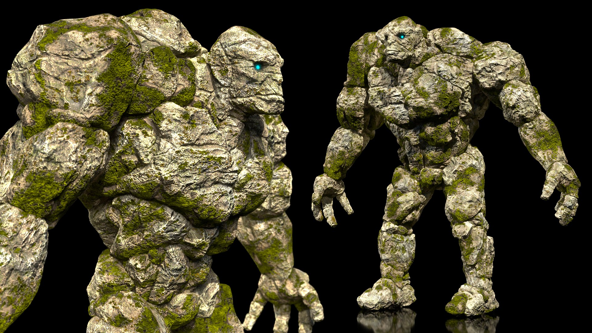 Character Stone Golem 3D model - TurboSquid 2031791