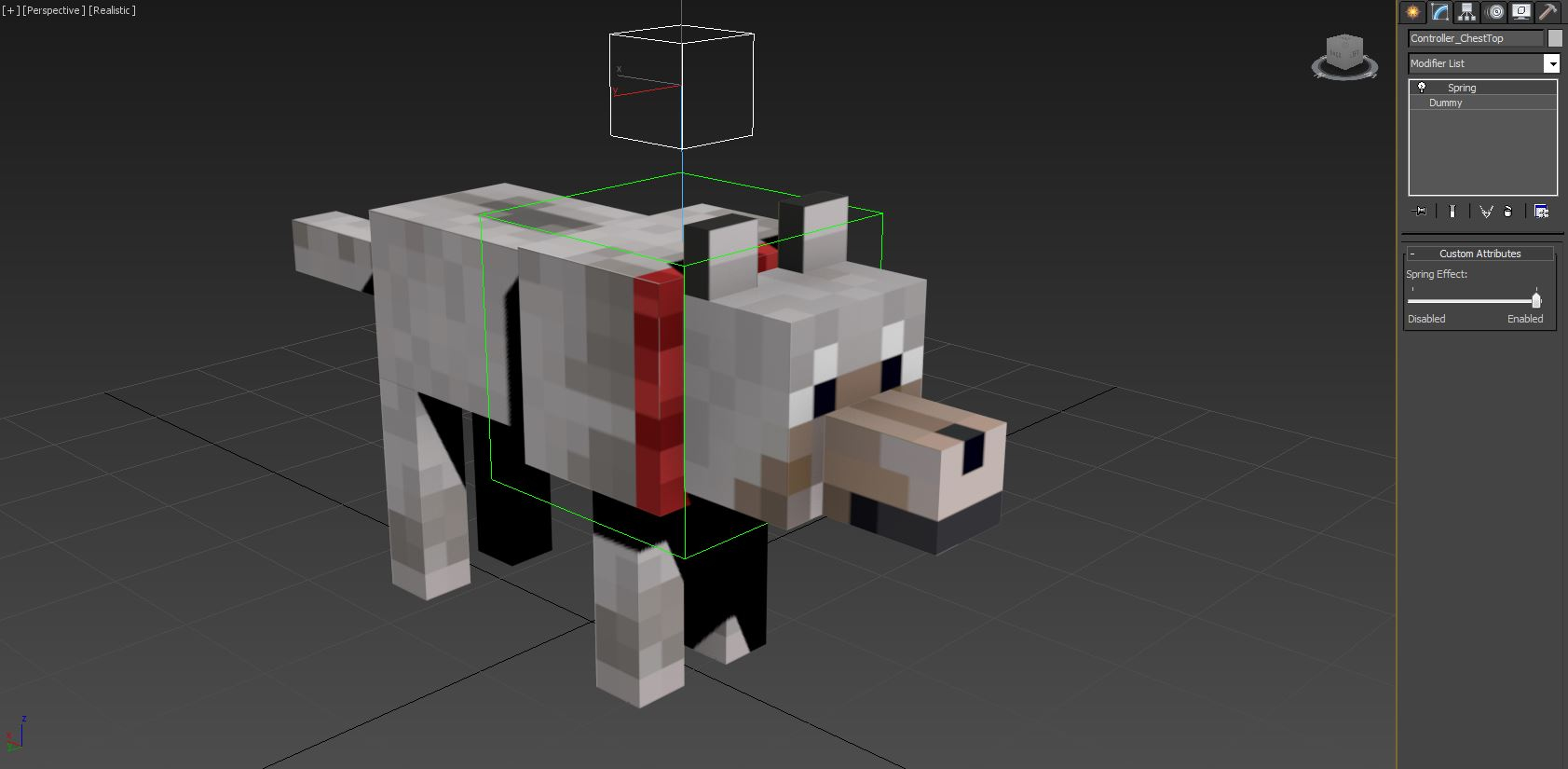 free minecraft wolf 3d model