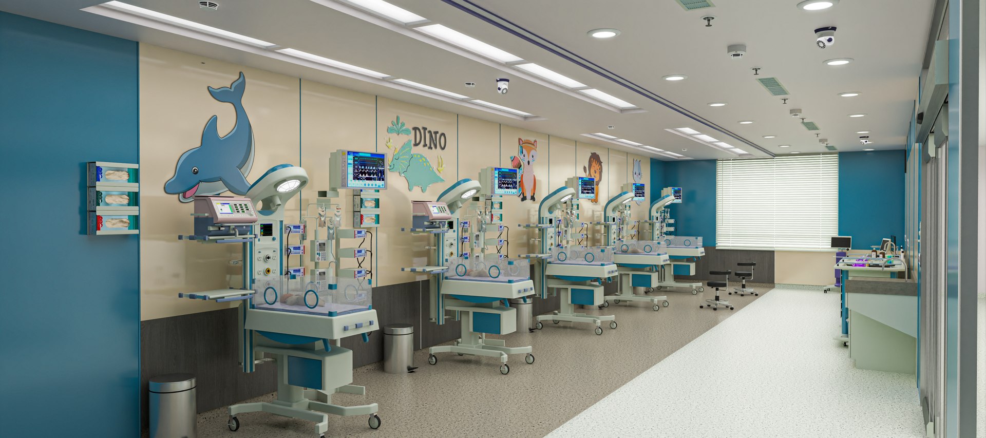 3D Medical Spaces-NICU Ward - TurboSquid 2141408