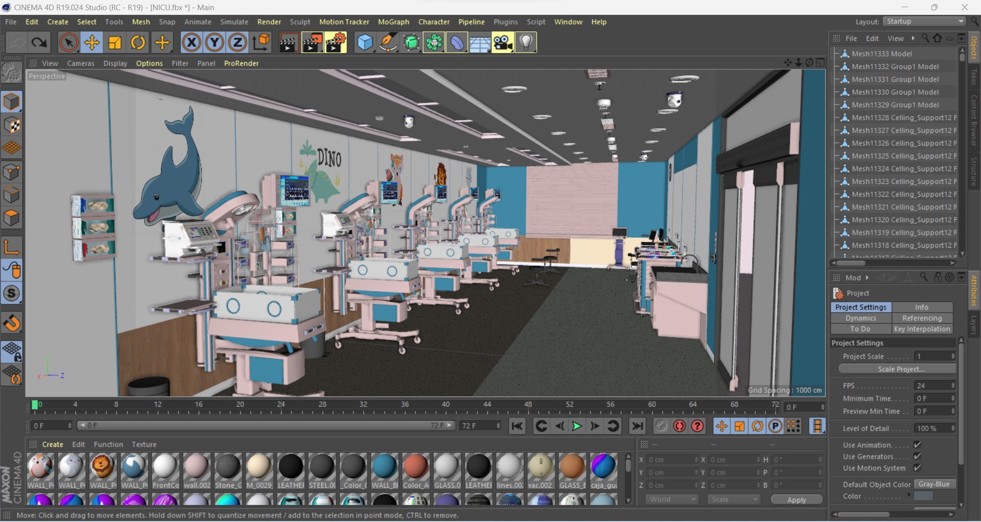 3D Medical Spaces-NICU Ward - TurboSquid 2141408