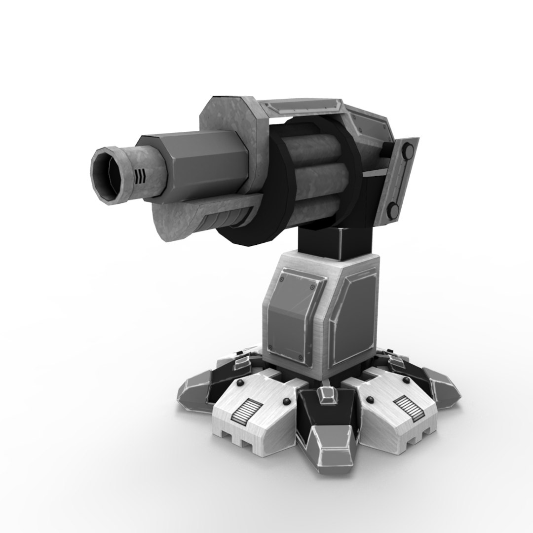 Sci-fi Grenade Launcher 3d Fbx