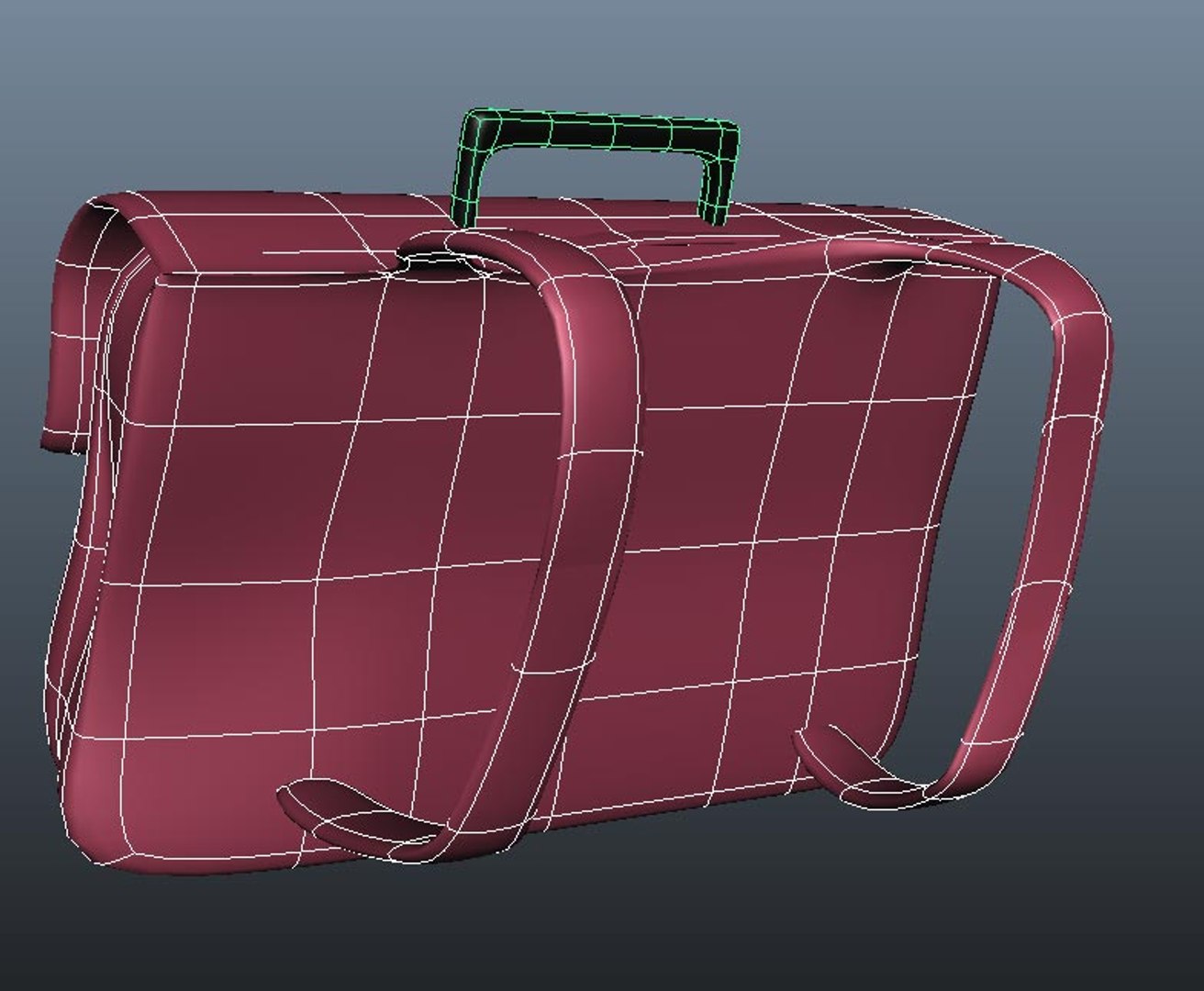 3d Model Of Kids School Bag