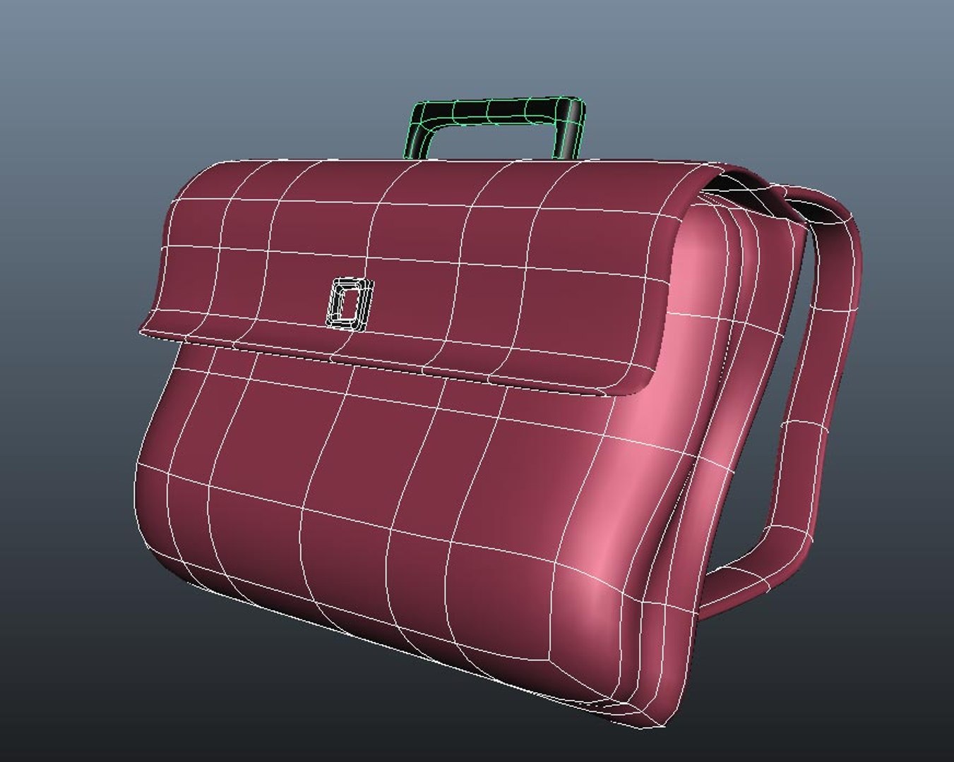 3d Model Of Kids School Bag