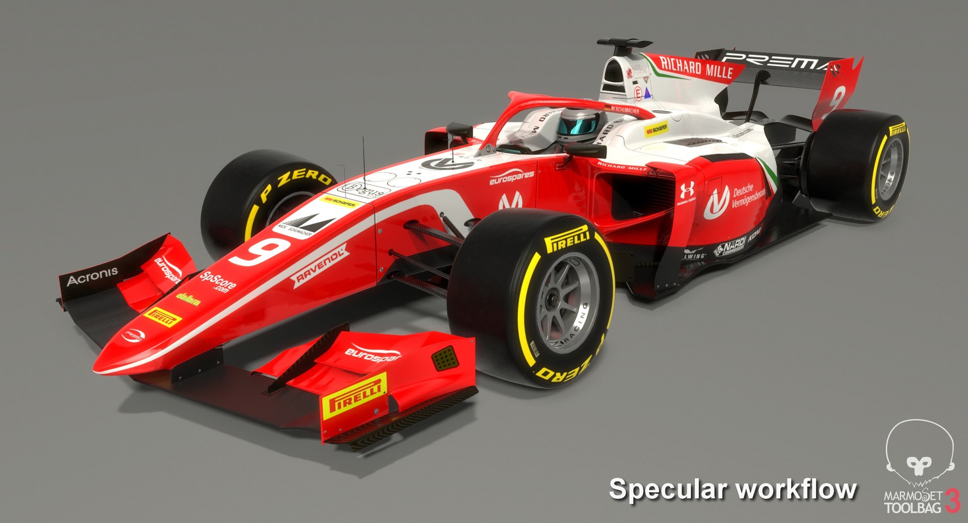 Prema racing 9 f2 3D model - TurboSquid 1415048