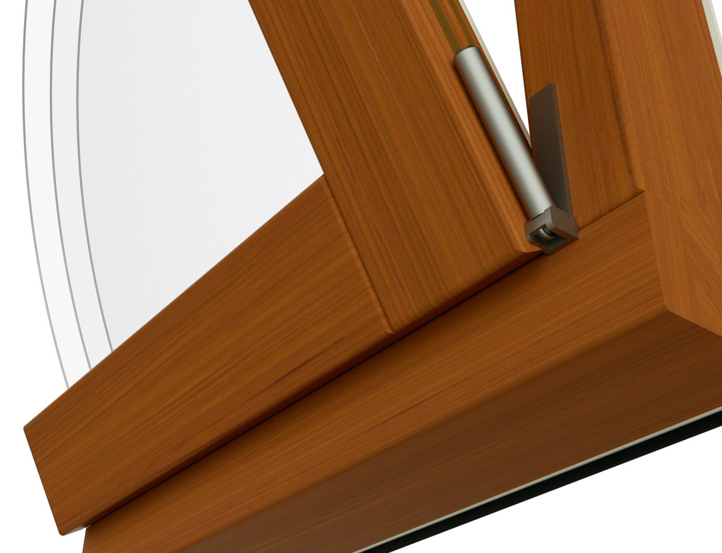 Section Wooden Window Triple 3D Model - TurboSquid 1310535