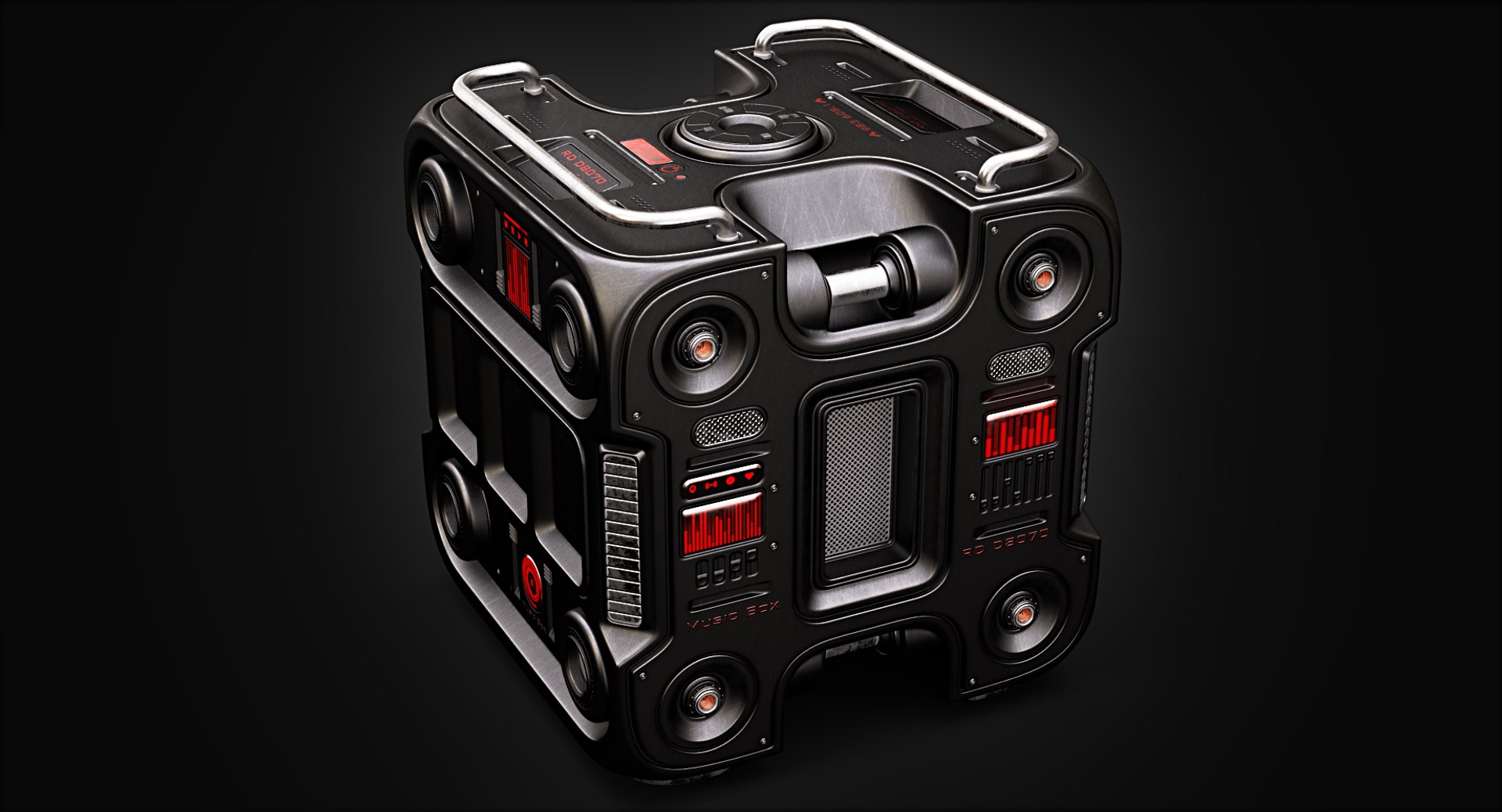 Sci Fi Music Box 3D Model - TurboSquid 1259786