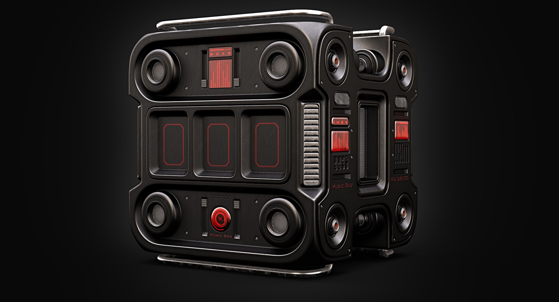 Sci Fi Music Box 3D Model - TurboSquid 1259786