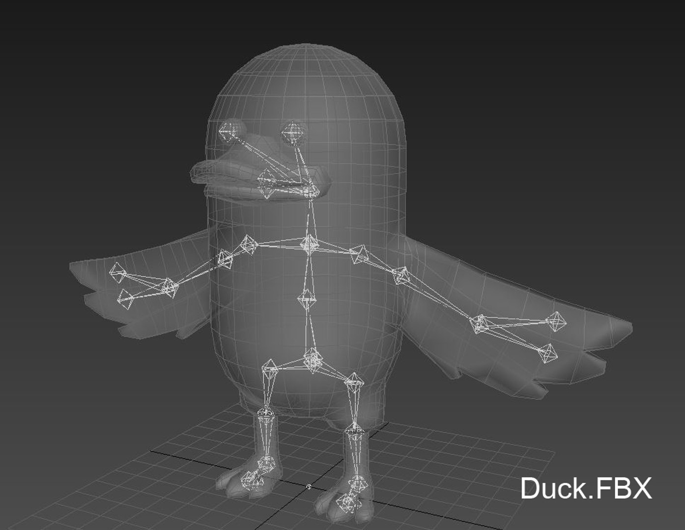 3D duck character cartoon rigged - TurboSquid 1274561