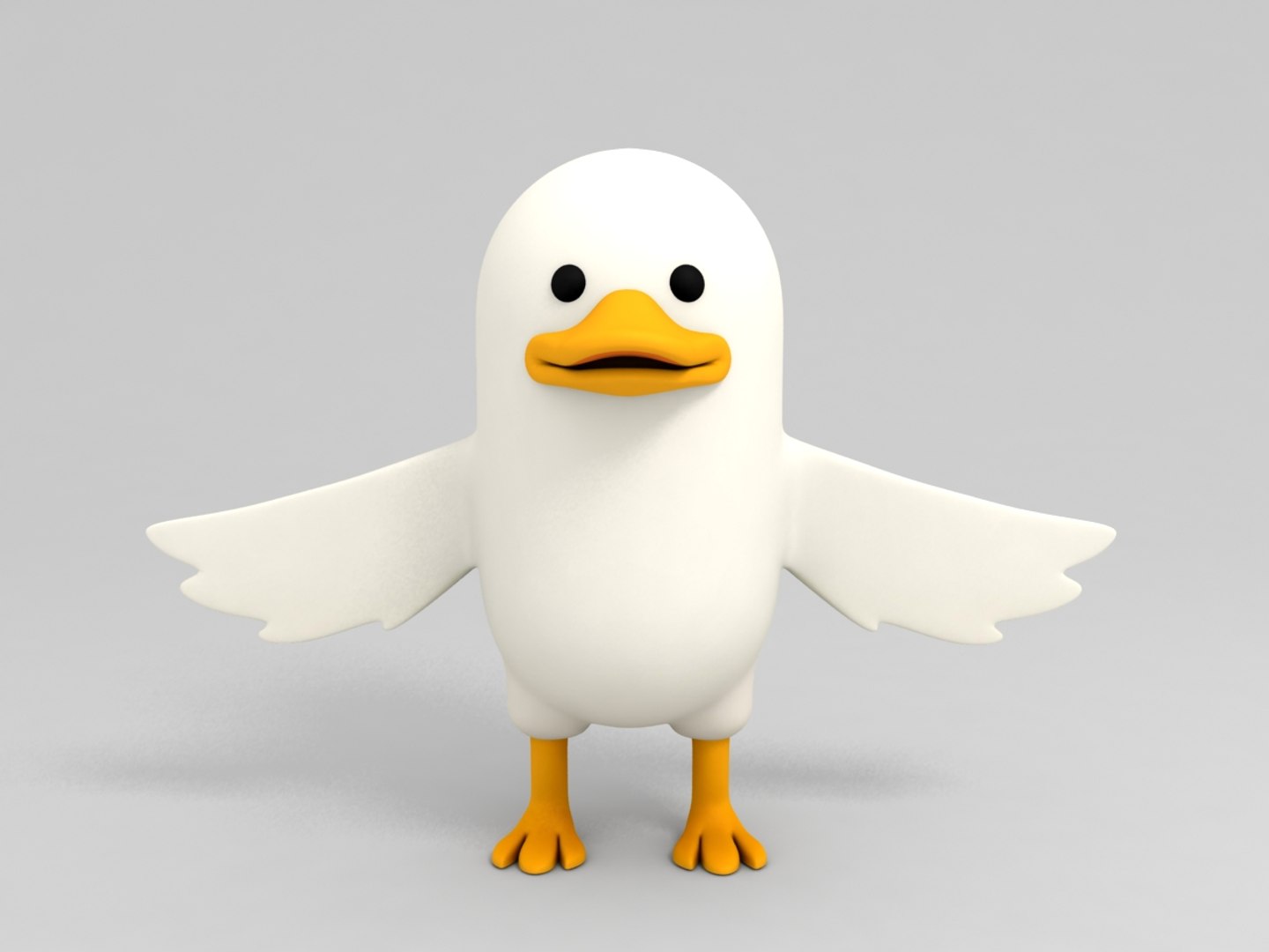 3D duck character cartoon rigged - TurboSquid 1274561