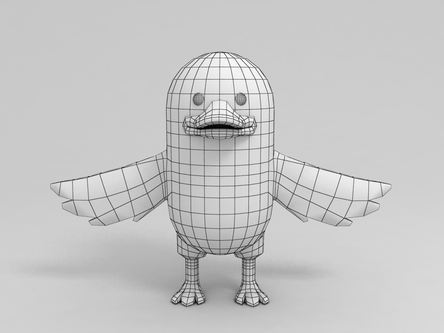 3D duck character cartoon rigged - TurboSquid 1274561