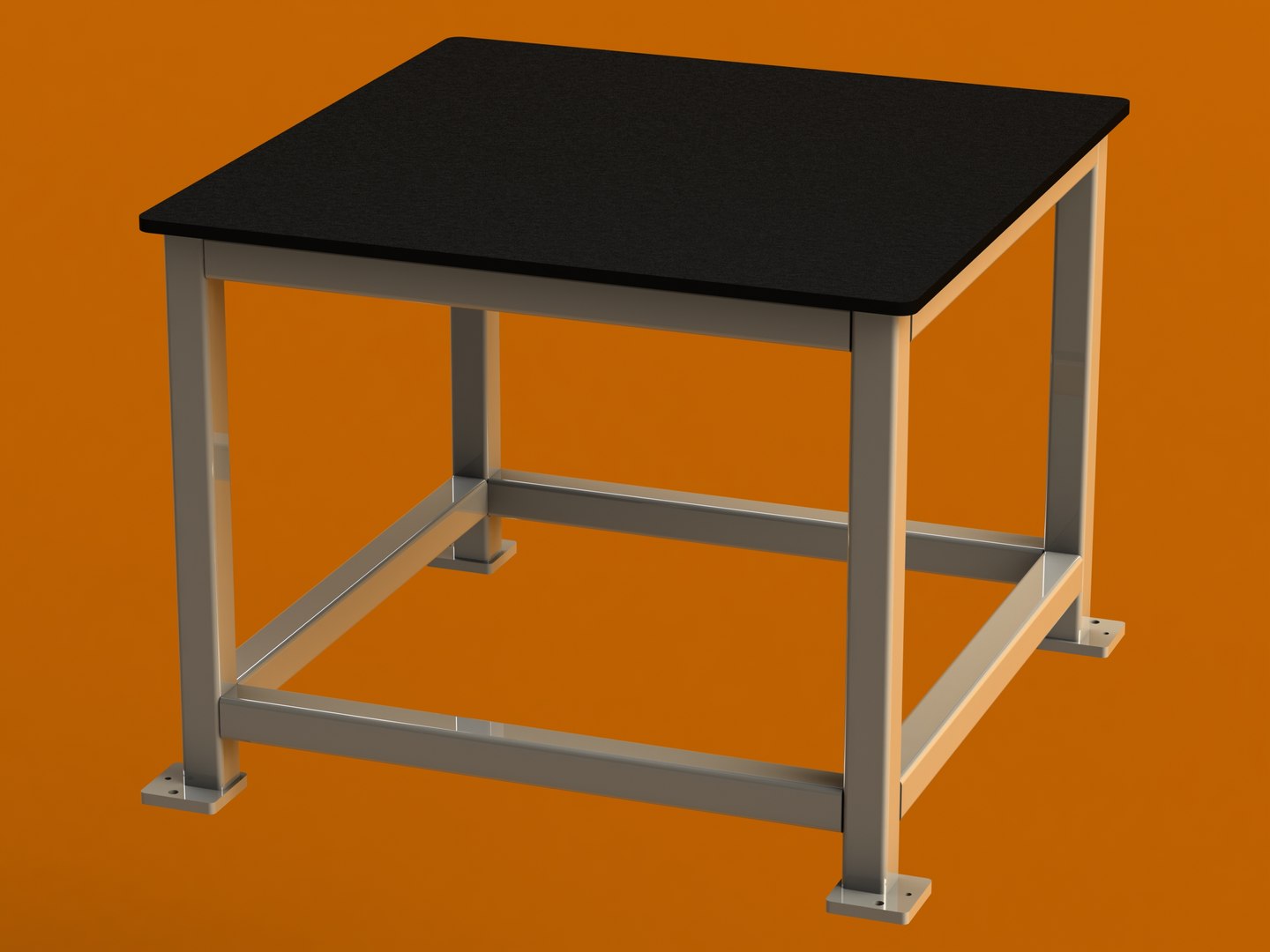 3D Machine Table with 1200 X 1200 Top model - TurboSquid 2156745