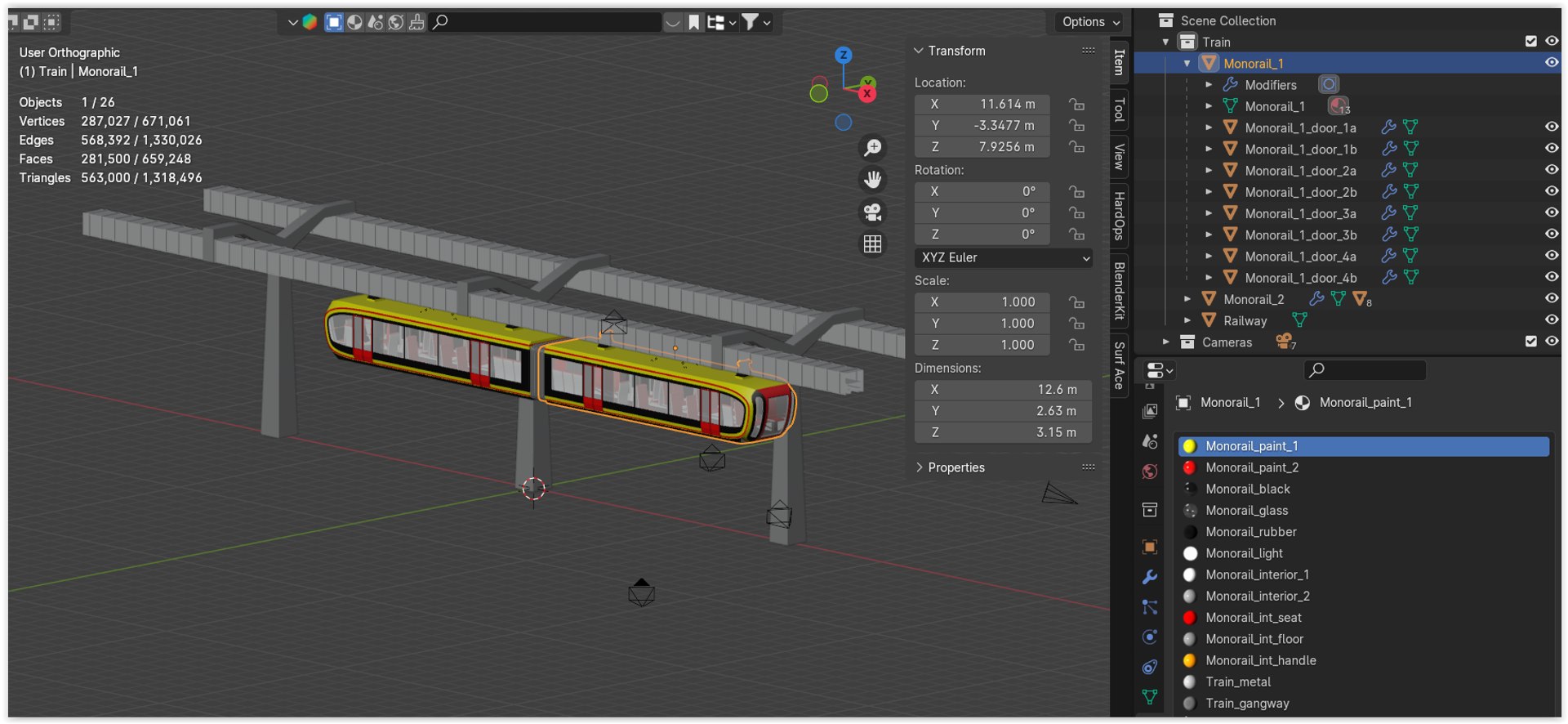 Elevated Train Concept 2025 3D - TurboSquid 2380792