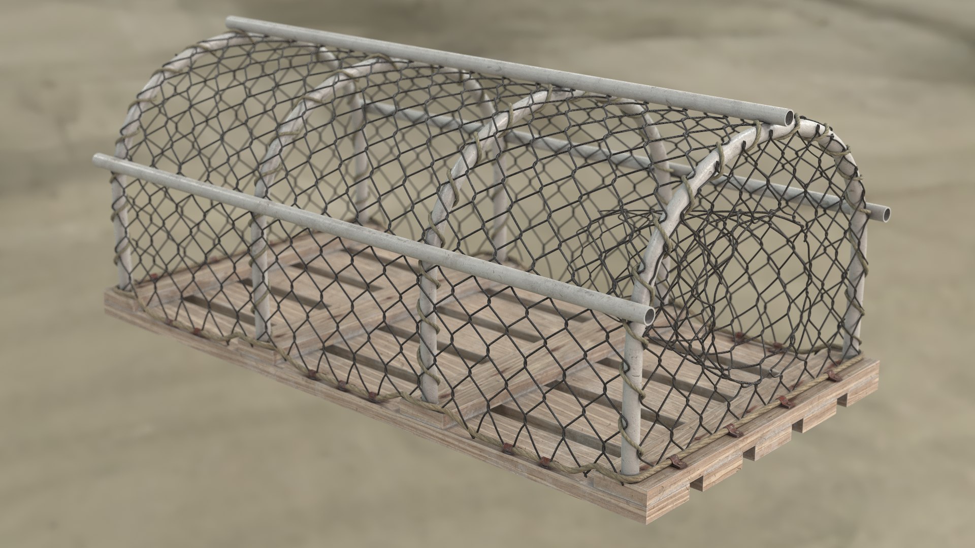 3D Lobster Pot Model - TurboSquid 1882107