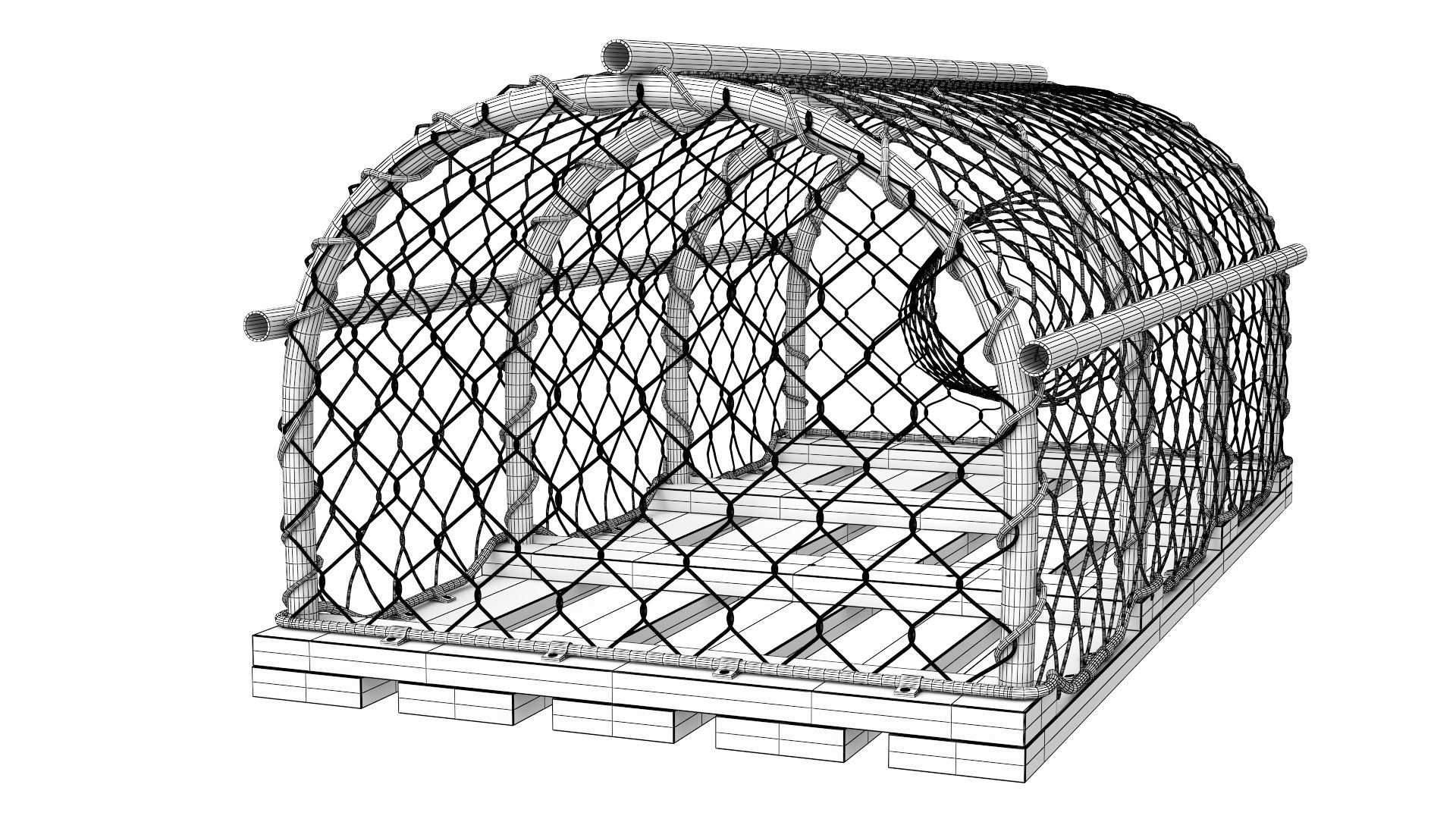 3D Lobster Pot Model - TurboSquid 1882107