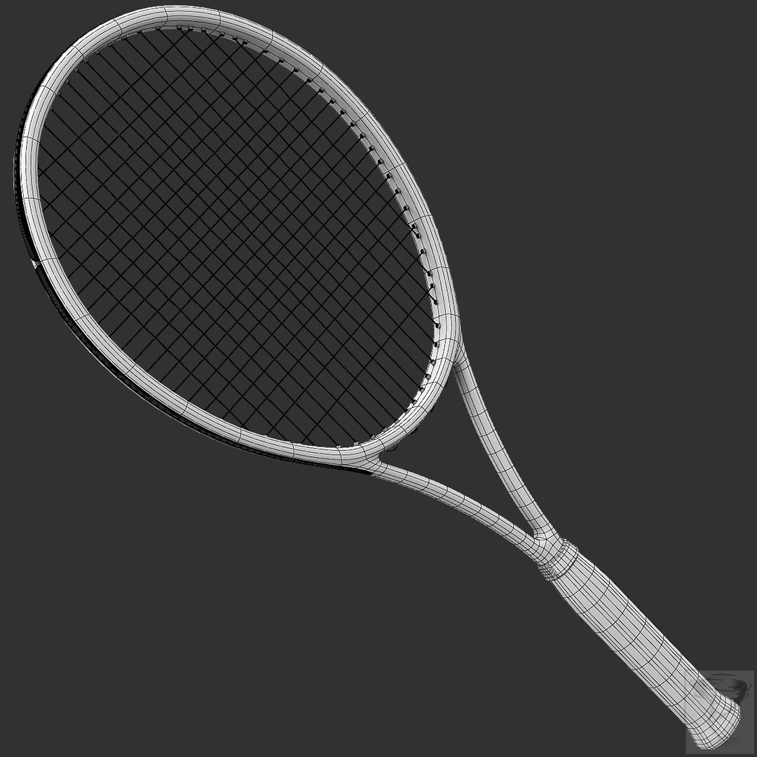 tennis racket head speed 3d model