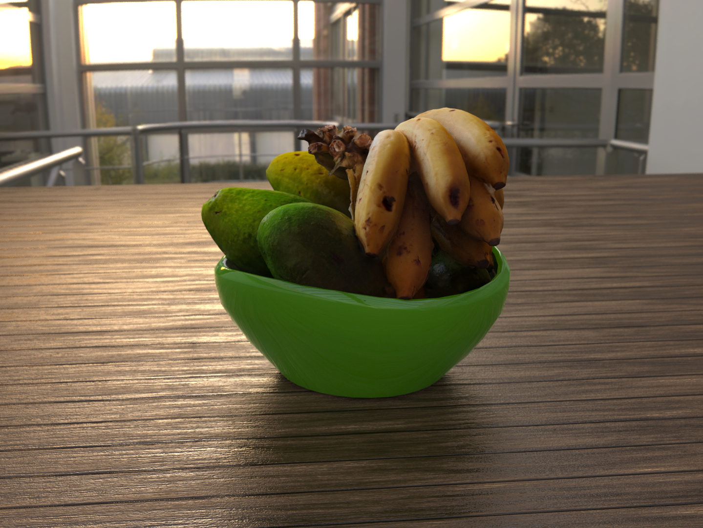modelo 3d Decoración de frutas tropicales gratis - TurboSquid 1952491
