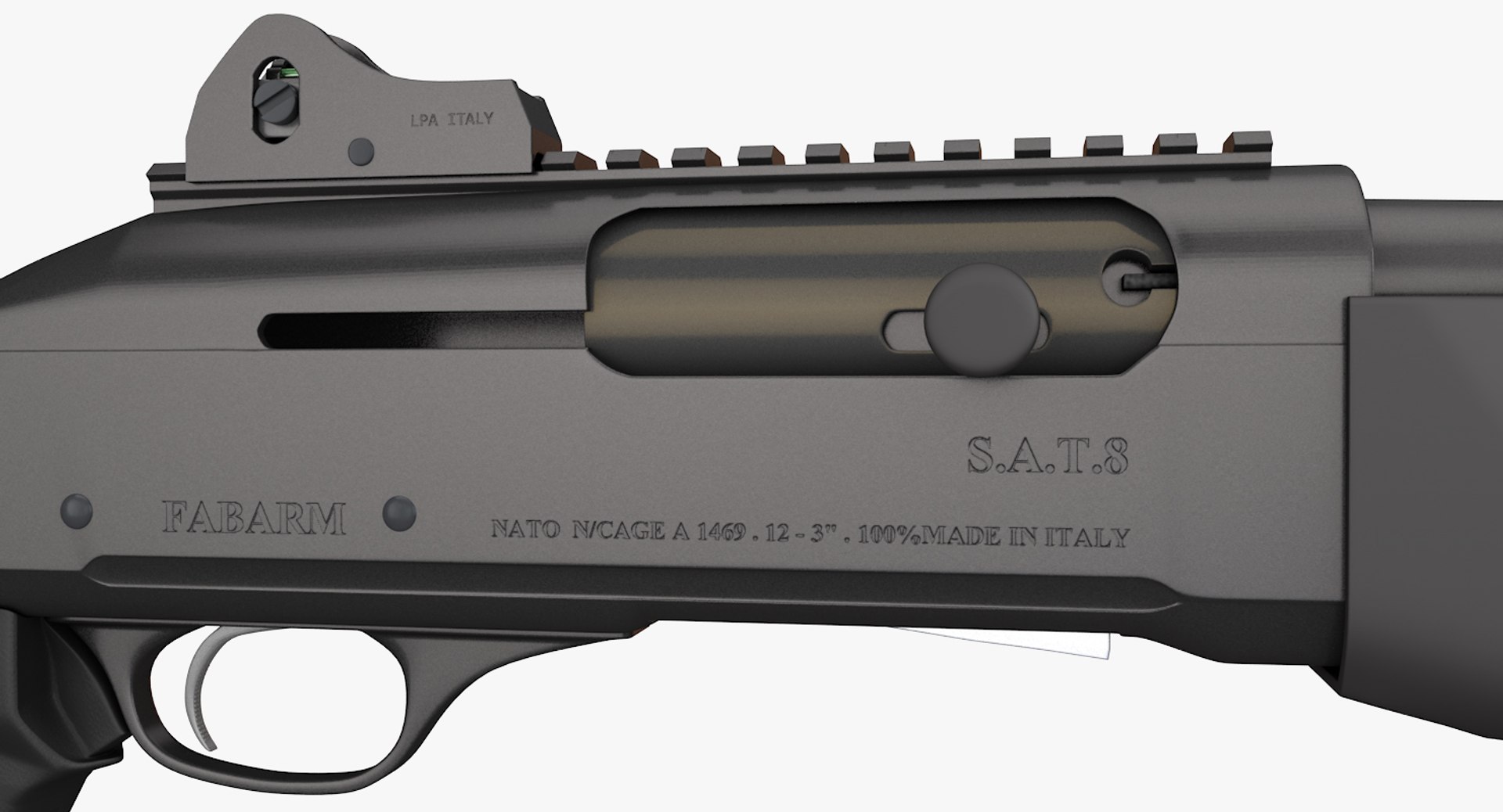 3d Shotgun Fabarm Sat-8 Model