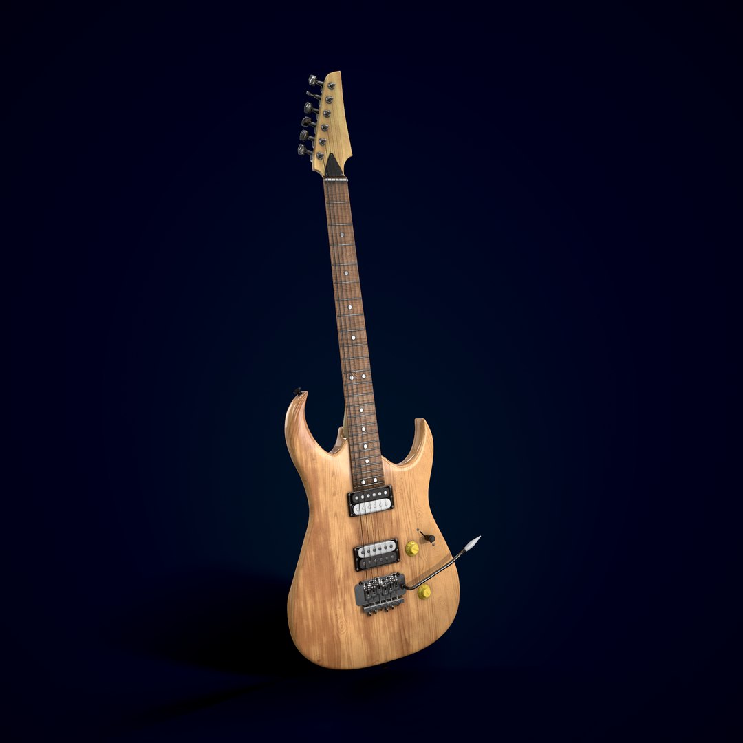 3D Electric Guitar Homage HEG-382 - TurboSquid 1783666