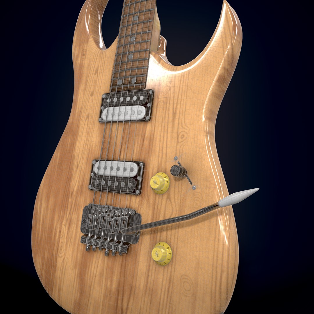 3D Electric Guitar Homage HEG-382 - TurboSquid 1783666