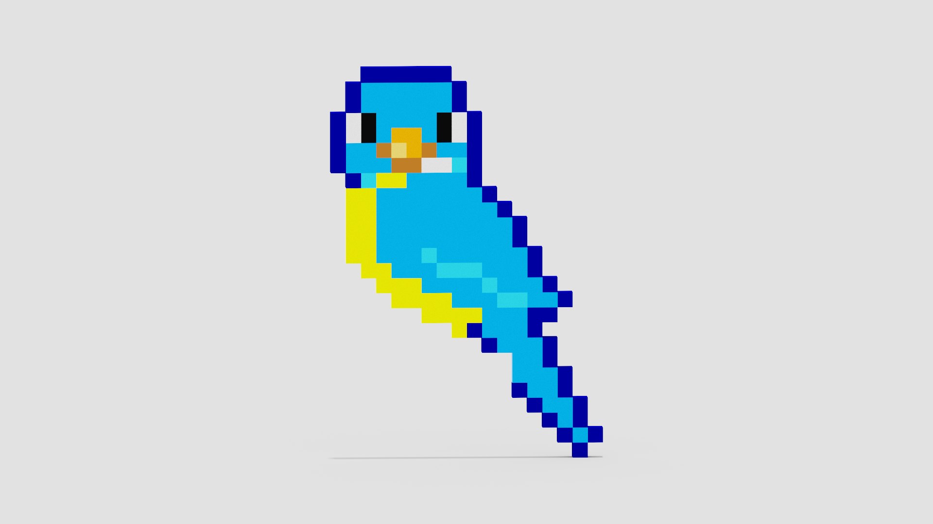 Pixel Bird Symbol Model - TurboSquid 1900088