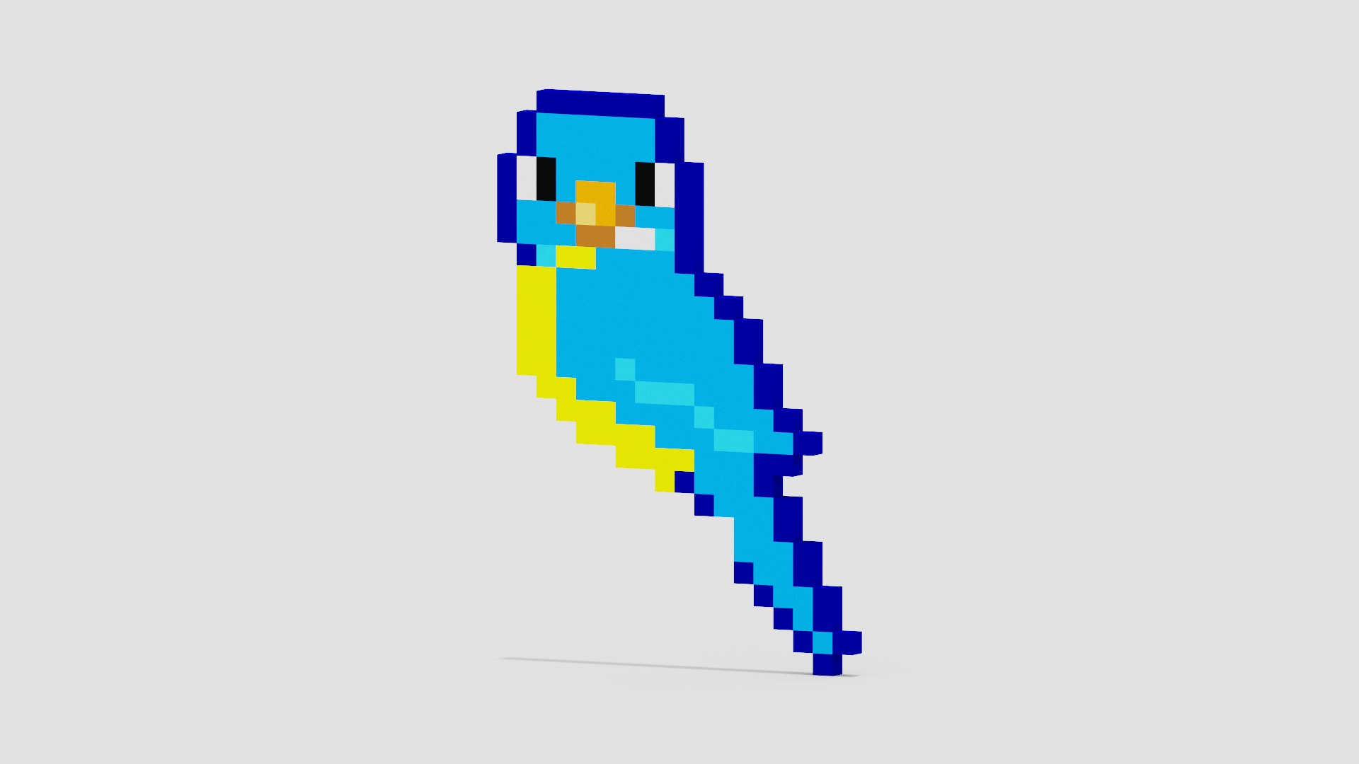 Pixel Bird Symbol Model - TurboSquid 1900088