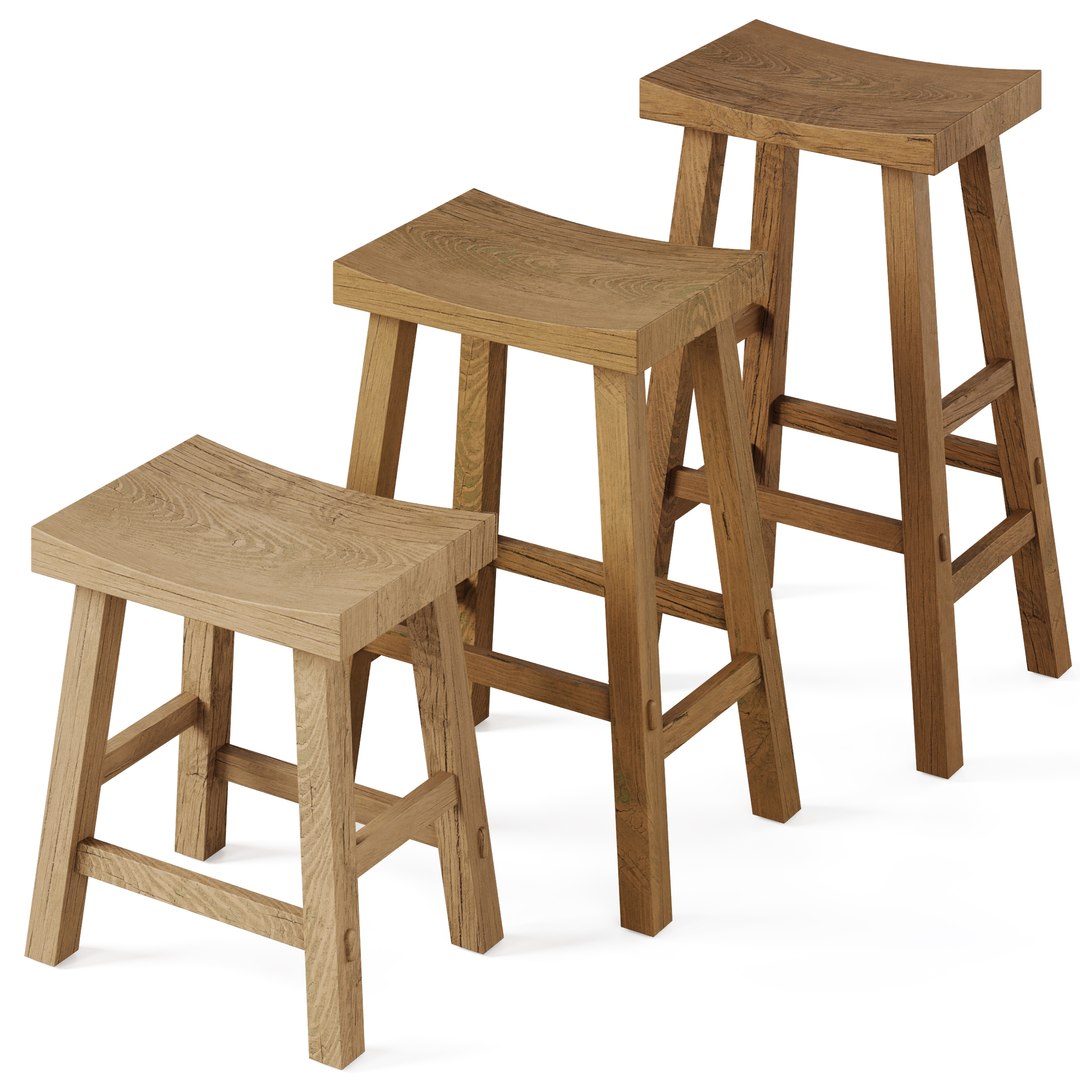 3D Bar Stool Asayo Model - TurboSquid 2064717