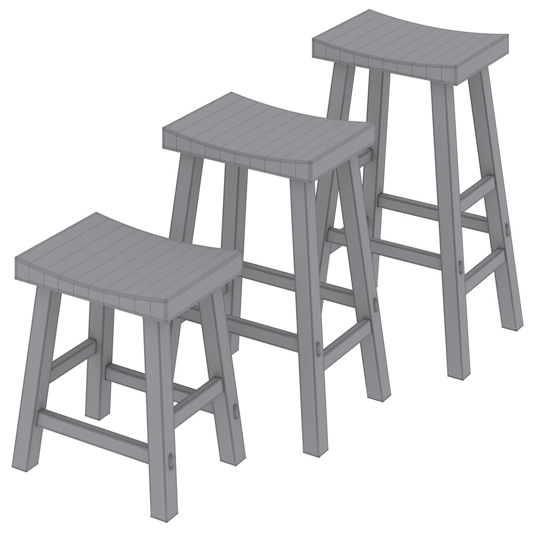 3D Bar Stool Asayo Model - TurboSquid 2064717