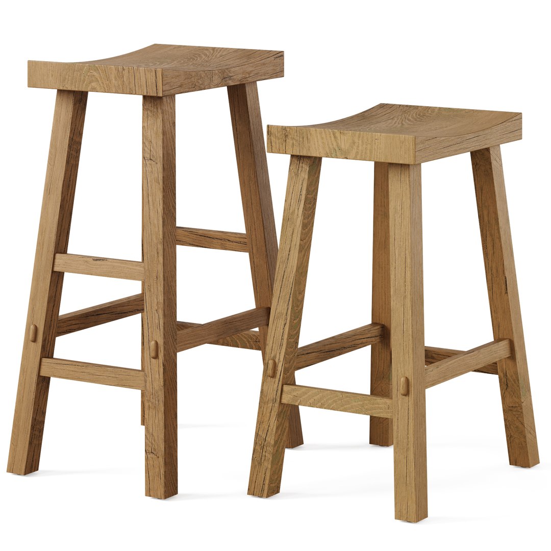 3D Bar Stool Asayo Model - TurboSquid 2064717