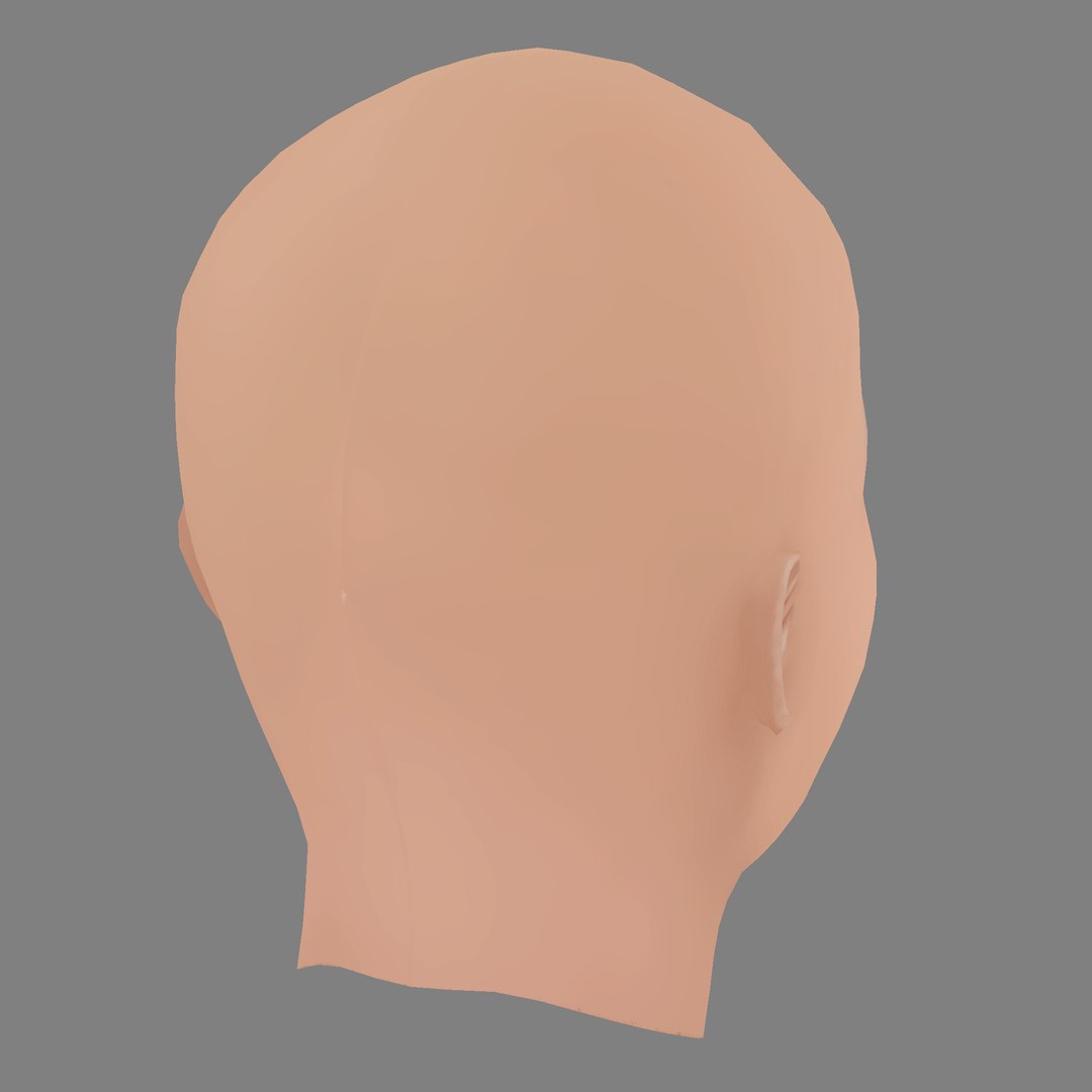 3D Britt Baron Head - No Hair - Low Poly Head For Game - TurboSquid 2311027