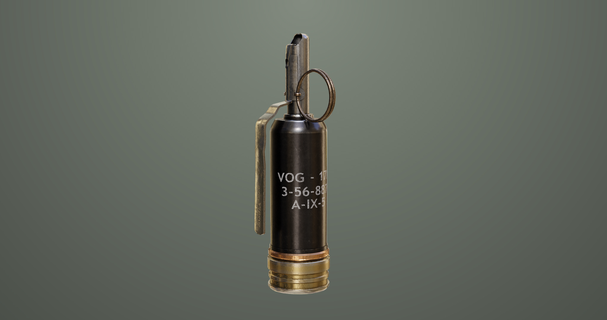 modelo 3d 5 granadas de fragmentación Tapete único Todas las texturas PBR Unity UE - TurboSquid ...