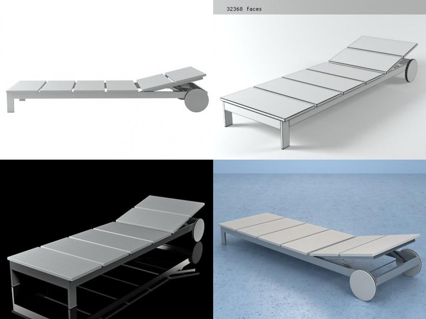3D na xemena lounger - TurboSquid 1180457