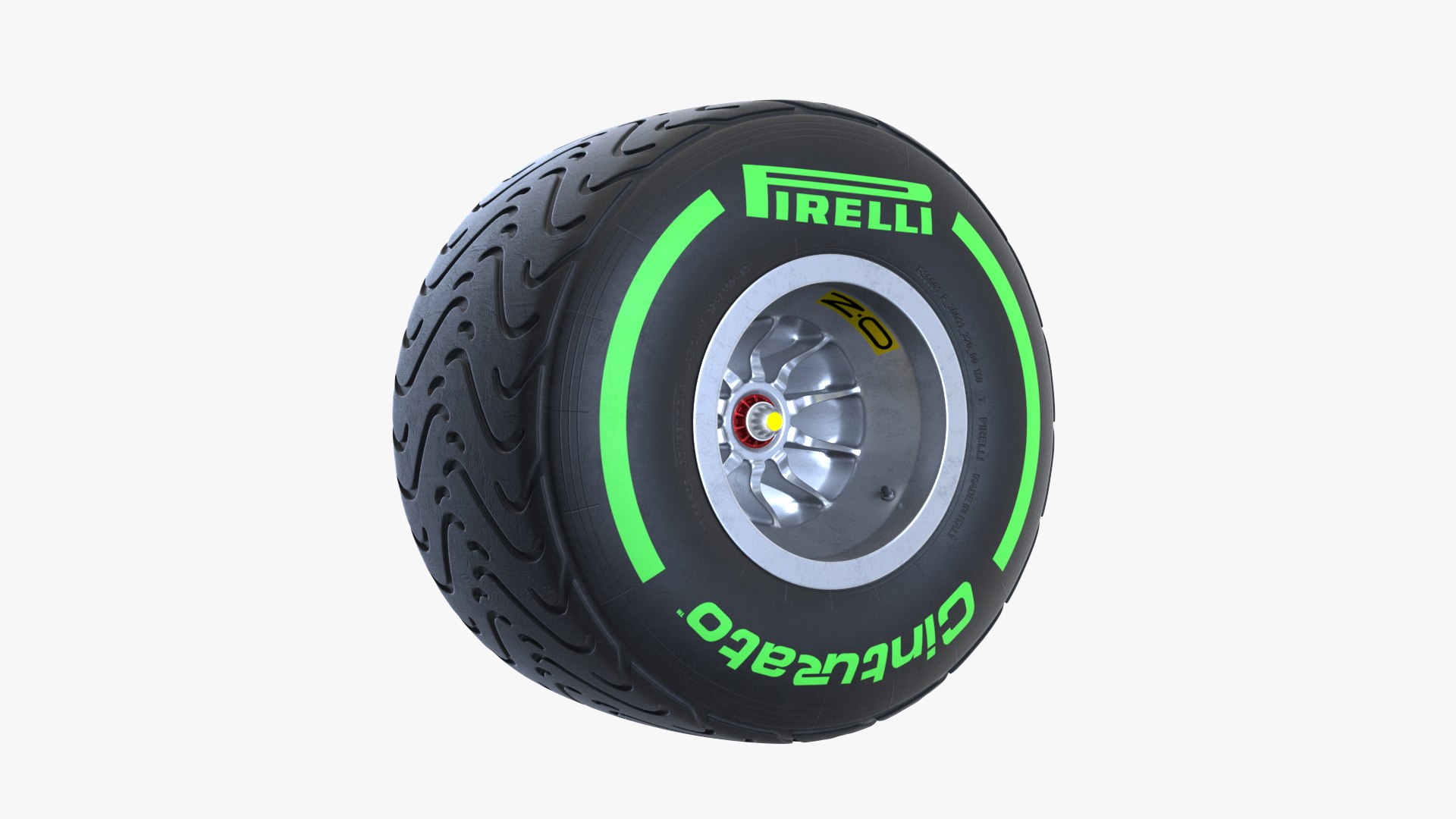Pirelli Intermediate Green 3D Model - TurboSquid 1443736