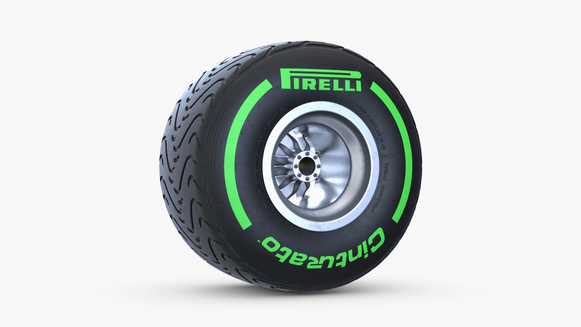 Pirelli Intermediate Green 3D Model - TurboSquid 1443736