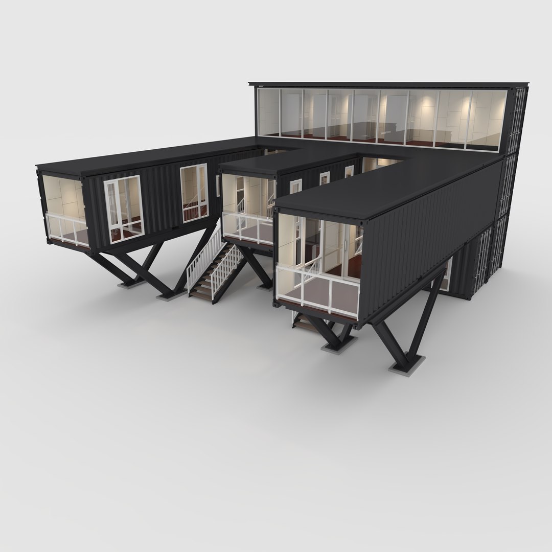 Container Office 2 3D Model - TurboSquid 2107548