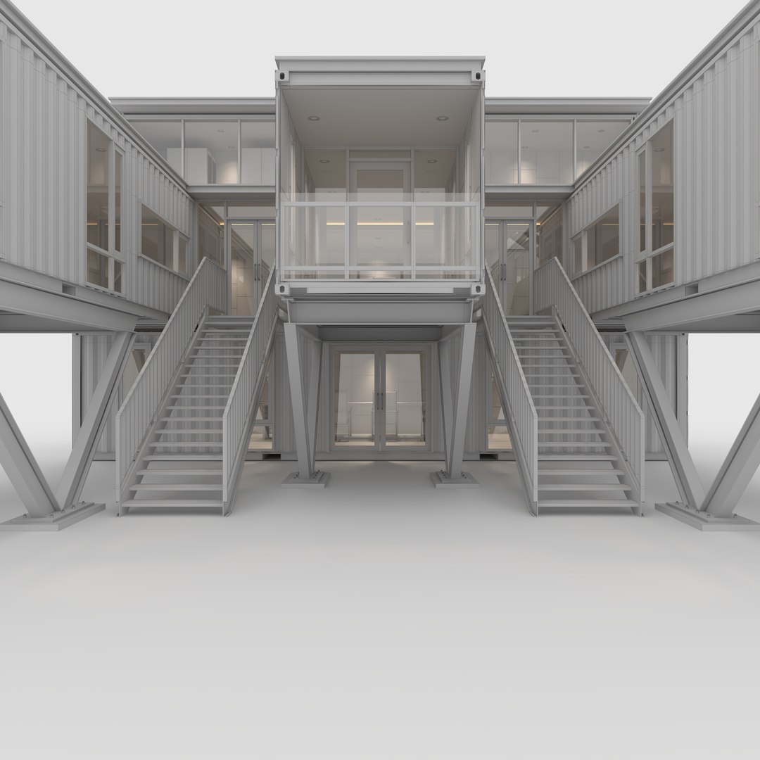 Container Office 2 3D Model - TurboSquid 2107548