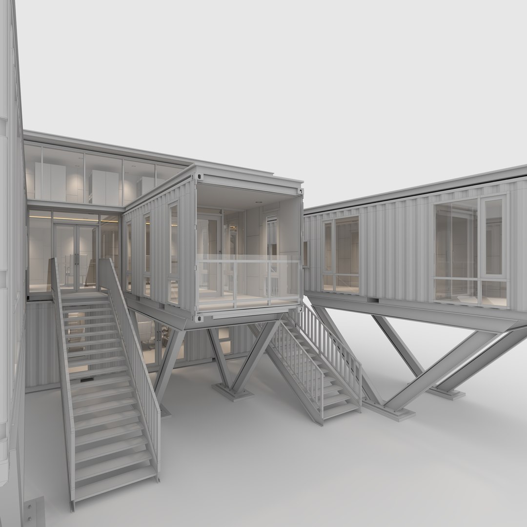 Container Office 2 3D Model - TurboSquid 2107548