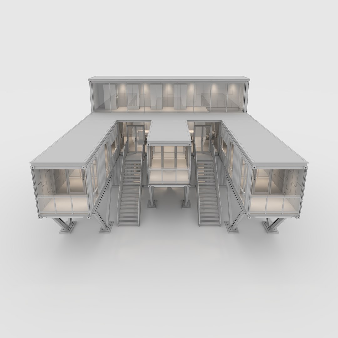 Container Office 2 3D Model - TurboSquid 2107548