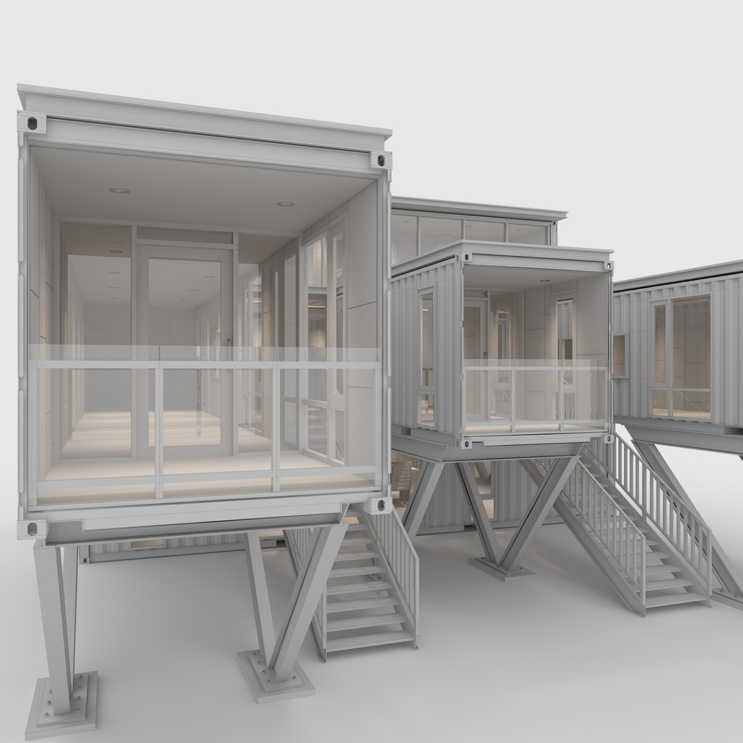 Container Office 2 3D Model - TurboSquid 2107548