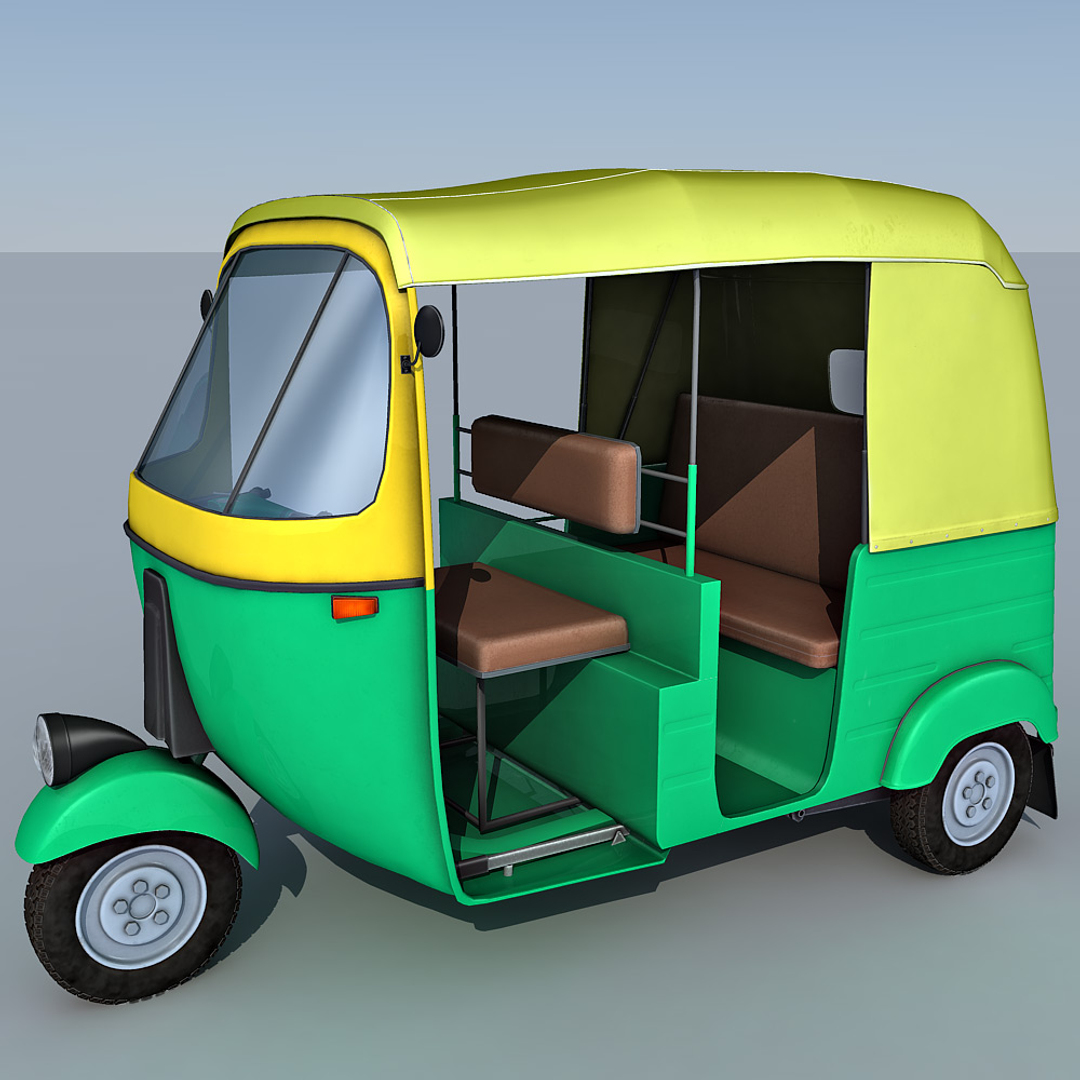 3d model auto rickshaw