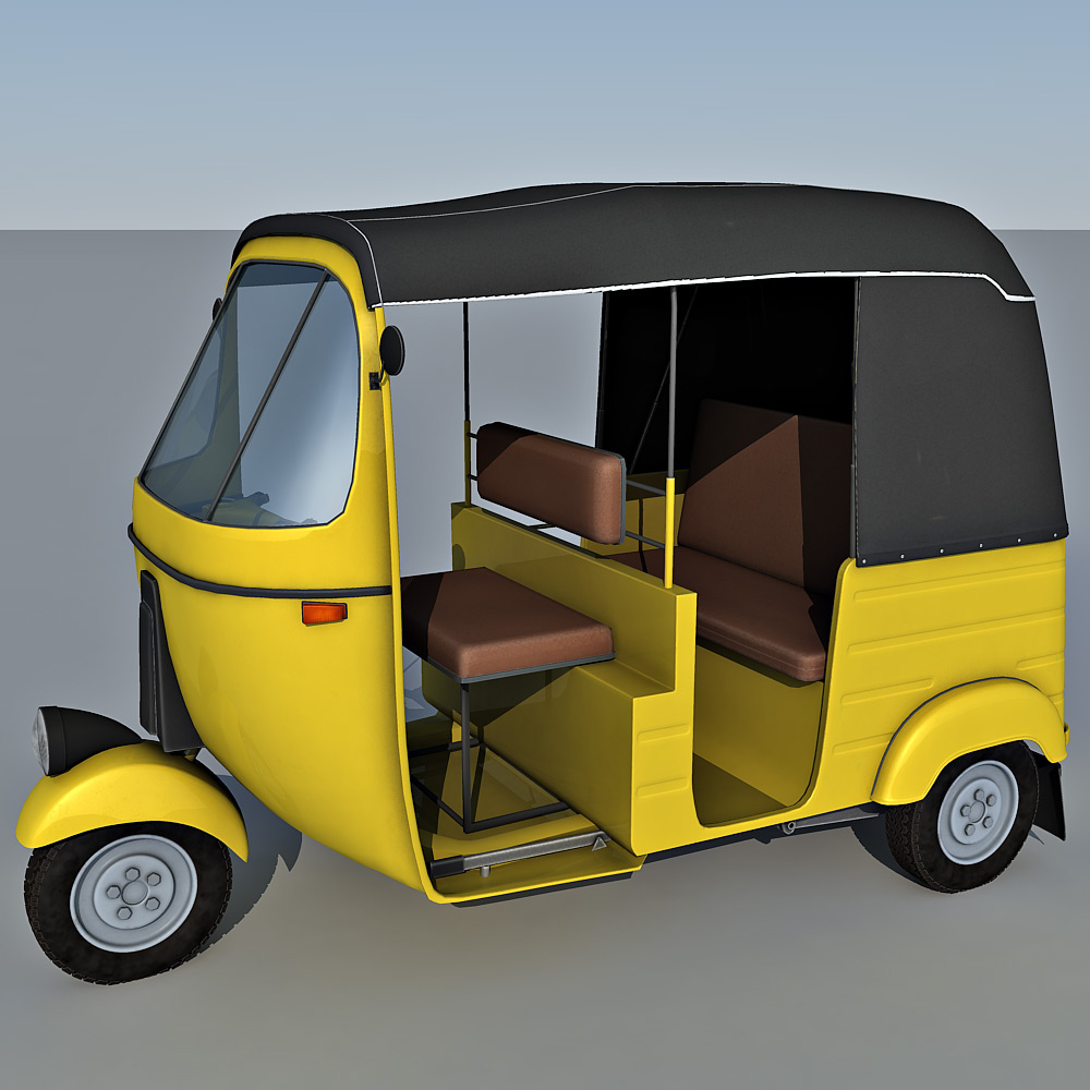 3d model auto rickshaw