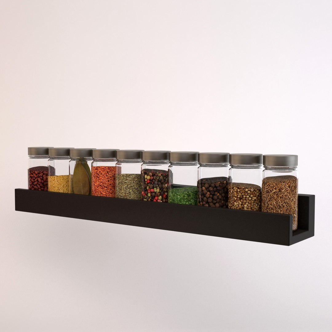 contemporary spice rack 3d max