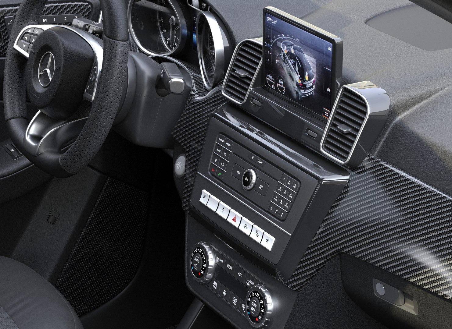 3D Interior Mercedes-Benz GLE W166 - TurboSquid 2132810