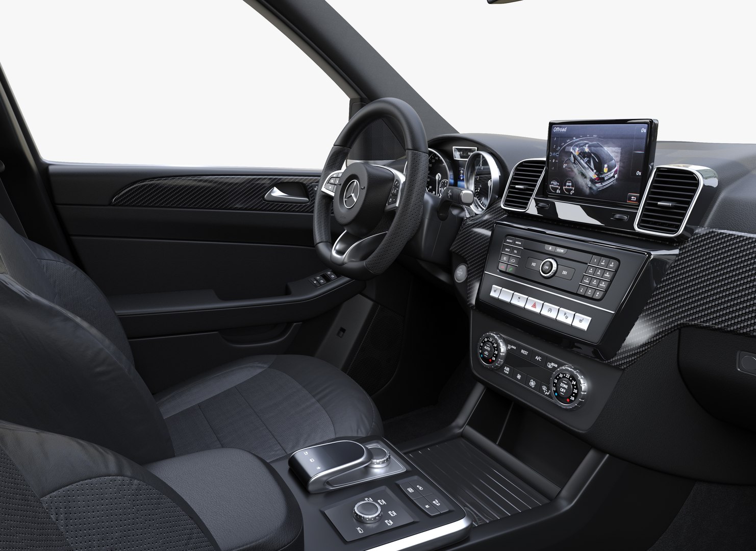 3D Interior Mercedes-Benz GLE W166 - TurboSquid 2132810