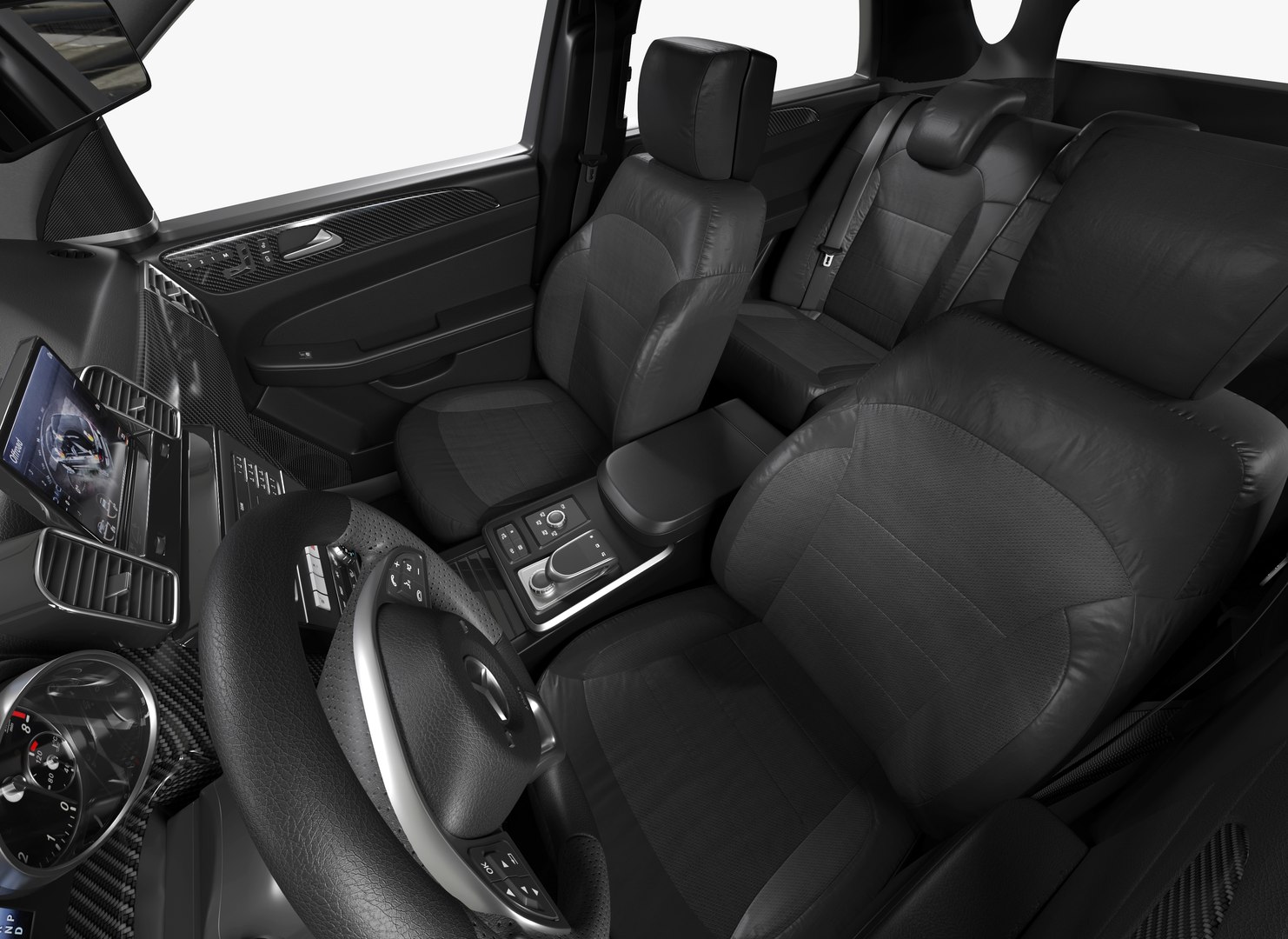 3D Interior Mercedes-Benz GLE W166 - TurboSquid 2132810