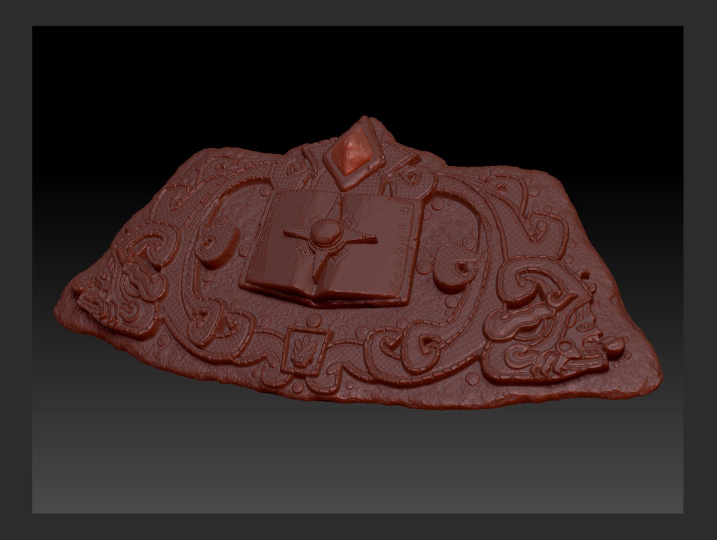 Aztec Stone Eternal Life 3d Model