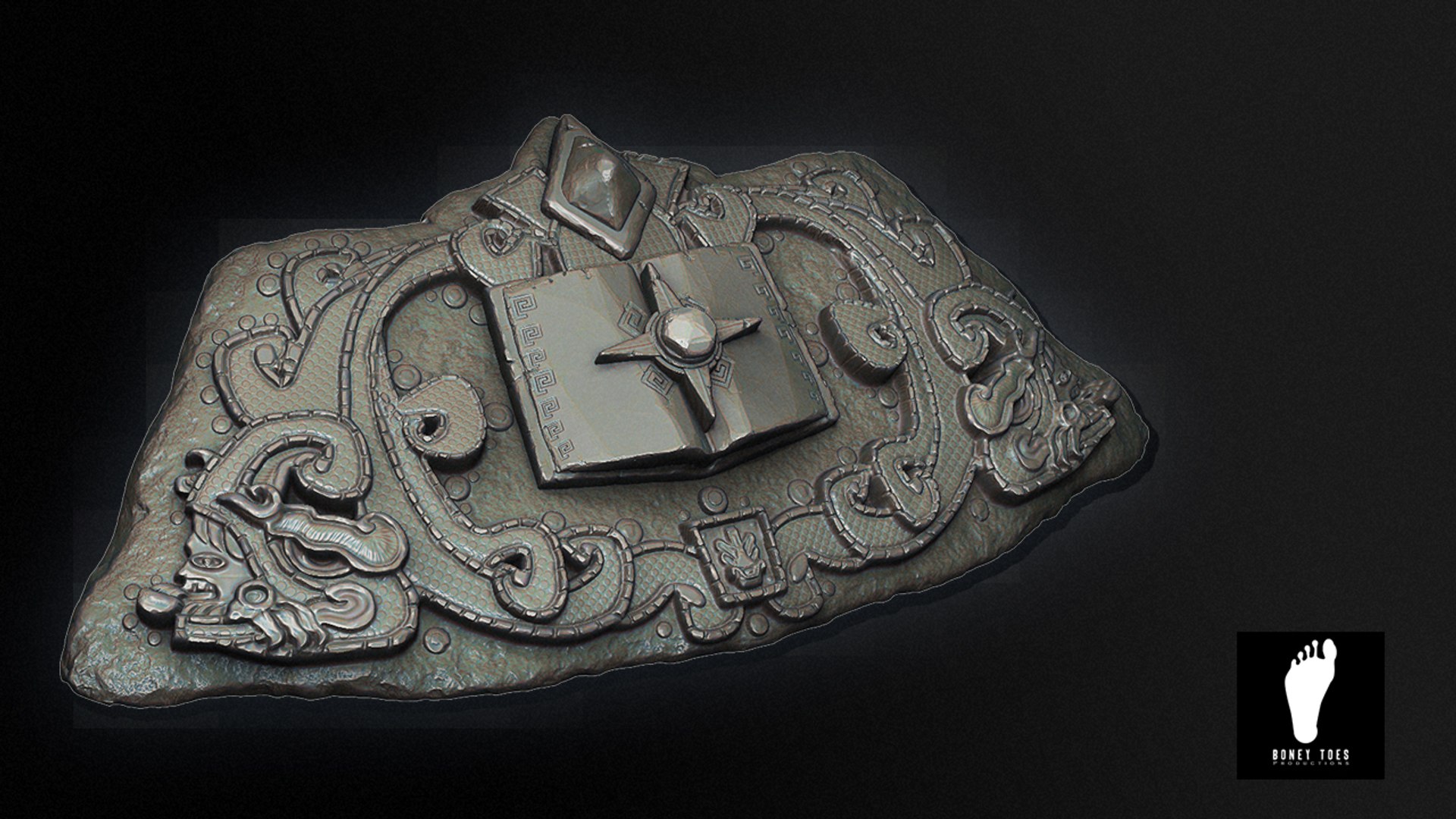 Aztec Stone Eternal Life 3d Model