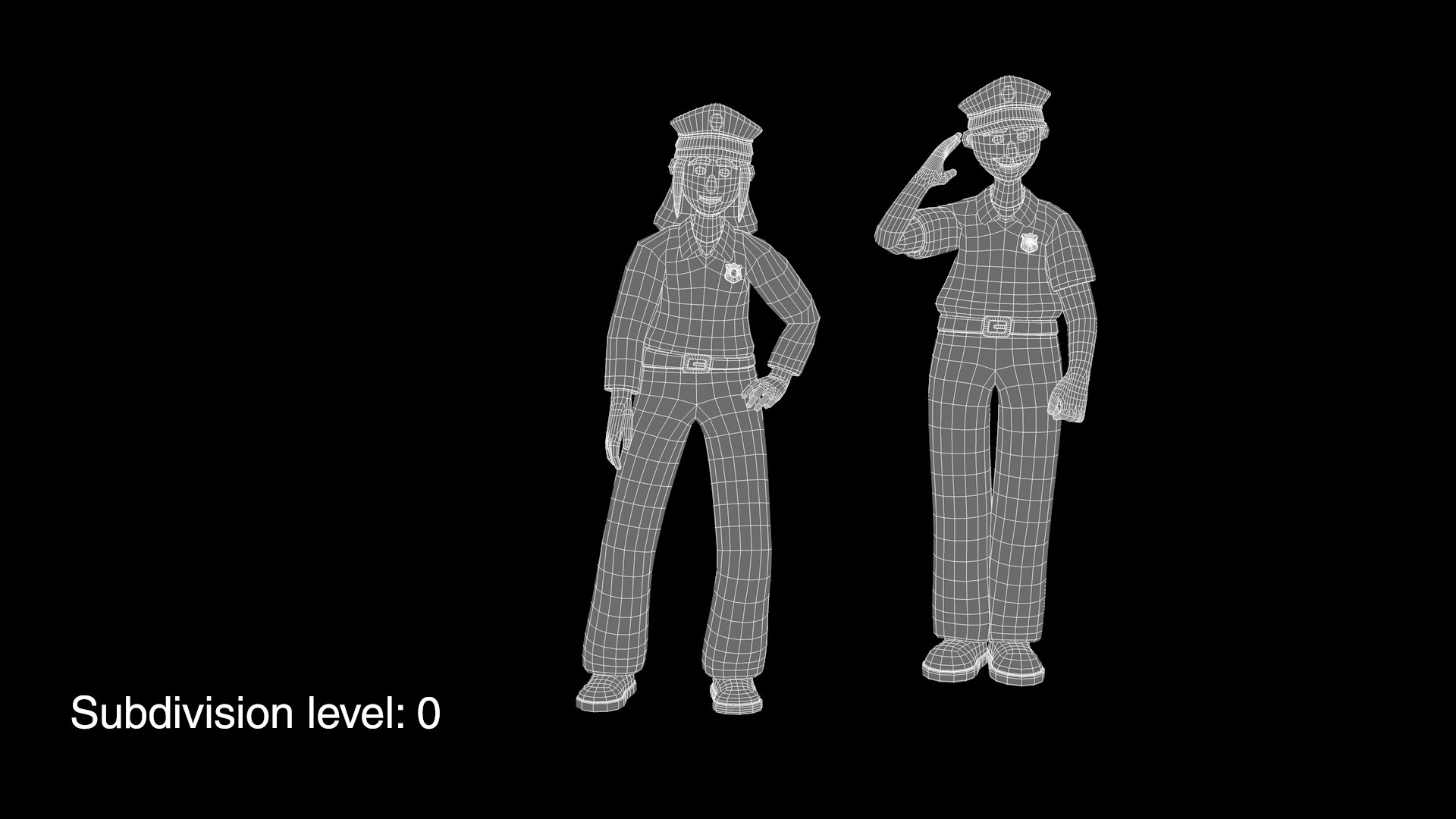 Policemen - Rigged 3D Characters 12 Animations Model - TurboSquid 2073957