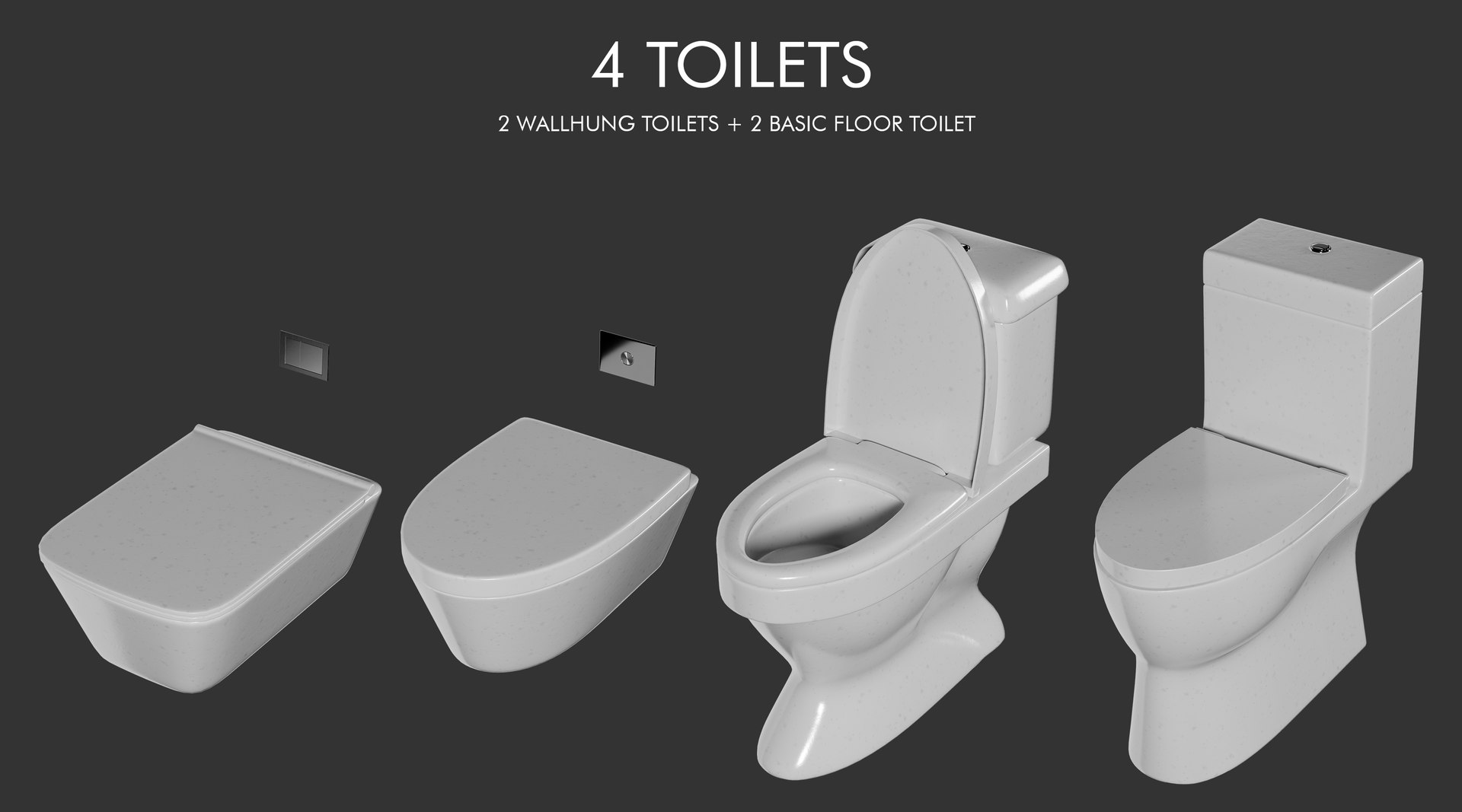 Realistic Bathroom Pack 3D Model - TurboSquid 2371385